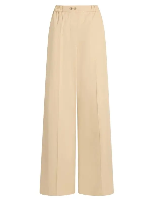 PATOU Iconic Cotton-twill Wide-leg Pants