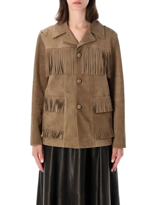 Ralph Lauren Leather Fringe Jacket - Portobello