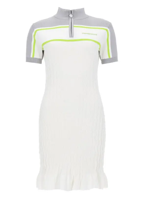 Casablanca Tennis Polo Dress - White