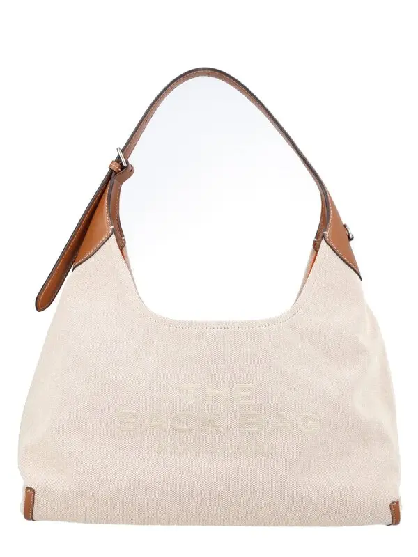 Marc Jacobs Canvas Hobo Shoulder Bag - Beige