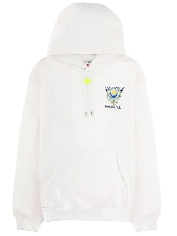 Casablanca Tennis Club Icon Hoodie - White