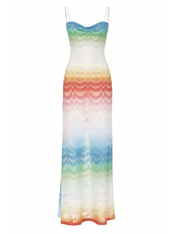 Missoni Long Shaded Lamé Viscose Dress - Multicolour
