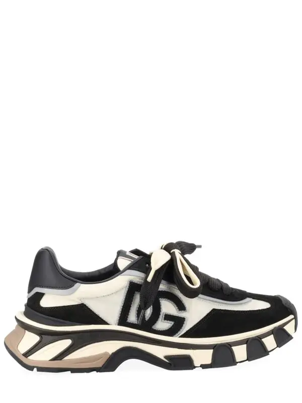 Dolce & Gabbana Logo Detail Chunky Low-top Sneakers - Ivory