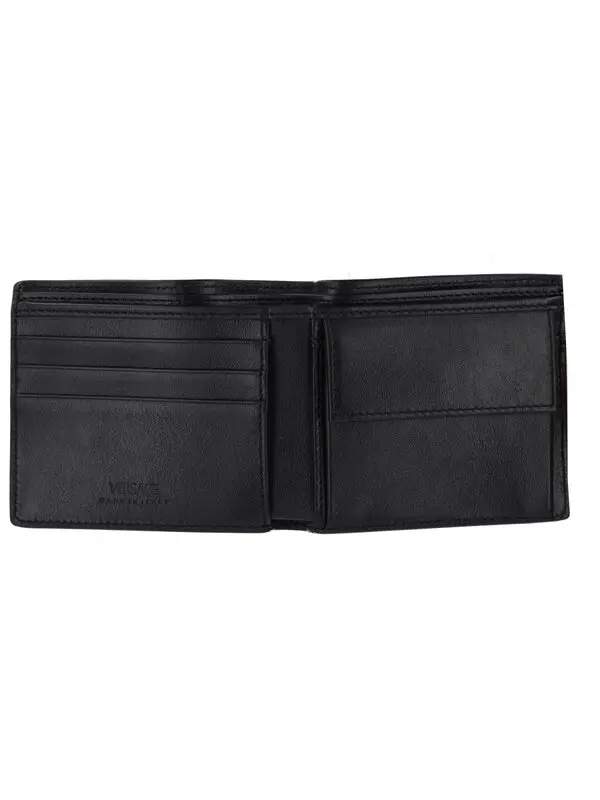 Versace La Medusa V Jacquard Wallet - Black