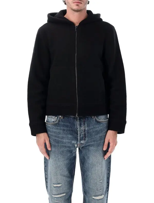 Emporio Armani Zip-up Hooded Jacket - Nero
