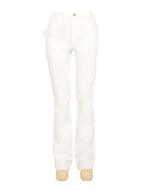 Bottega Veneta Denim Flare Jeans - White