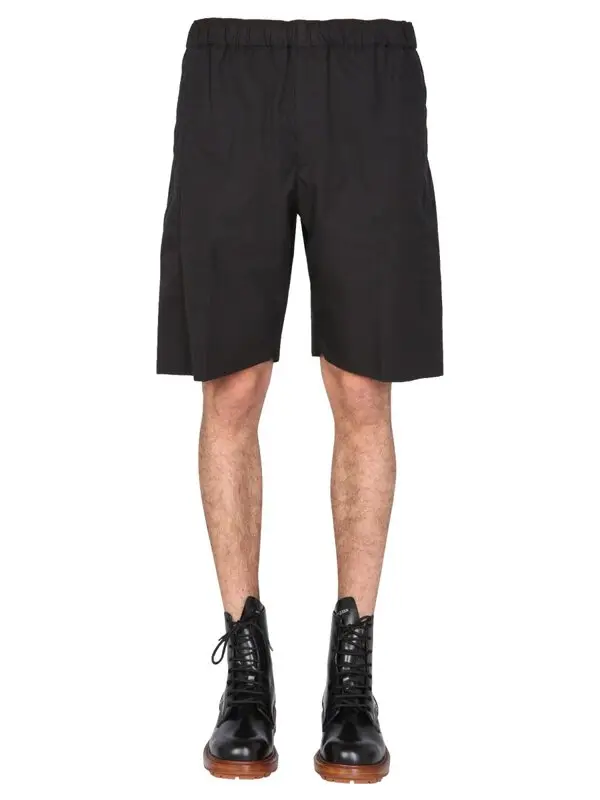 Alexander McQueen Gabardine Bermuda Shorts