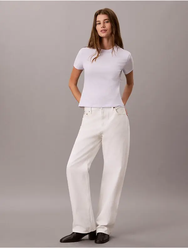 Calvin Klein Allover Monogram Slim T-shirt - Lacey Lilac