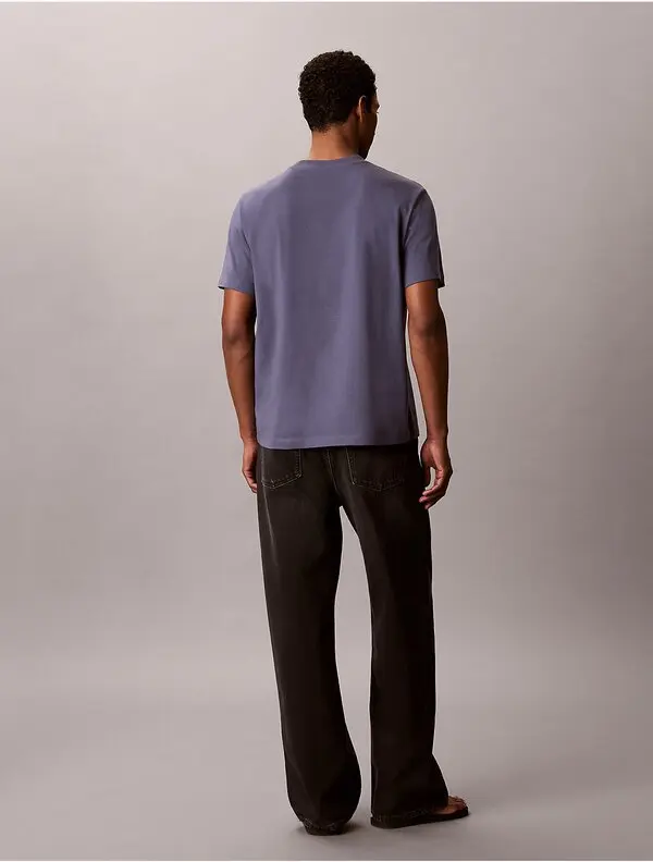 Calvin Klein Circle Logo Monogram Graphic Tee - Blue Nomad