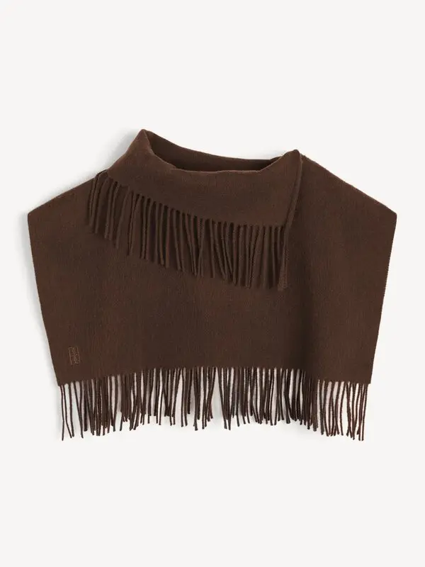 BY MALENE BIRGER Turtla Wool Fringe Bib - Carafe