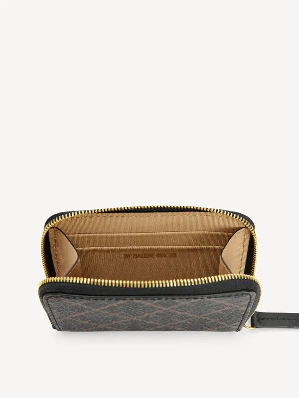 BY MALENE BIRGER Elia Printed Coin Purse - Dark Chokolate