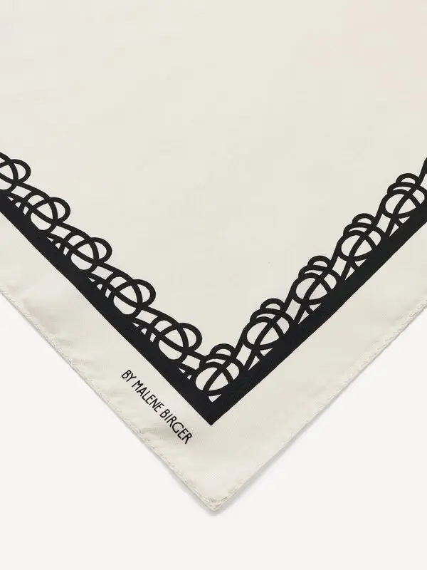 BY MALENE BIRGER Ossa Silk Scarf - Soft White