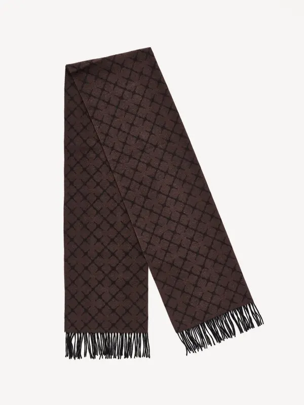 BY MALENE BIRGER Ortega Cashmere-blend Scarf - Dark Chokolate