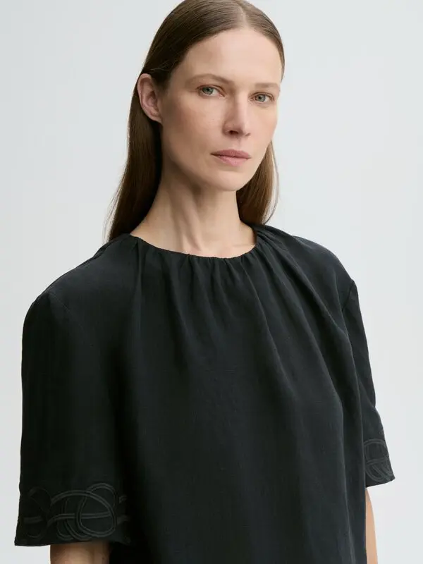 BY MALENE BIRGER Marian Linen Top - Black