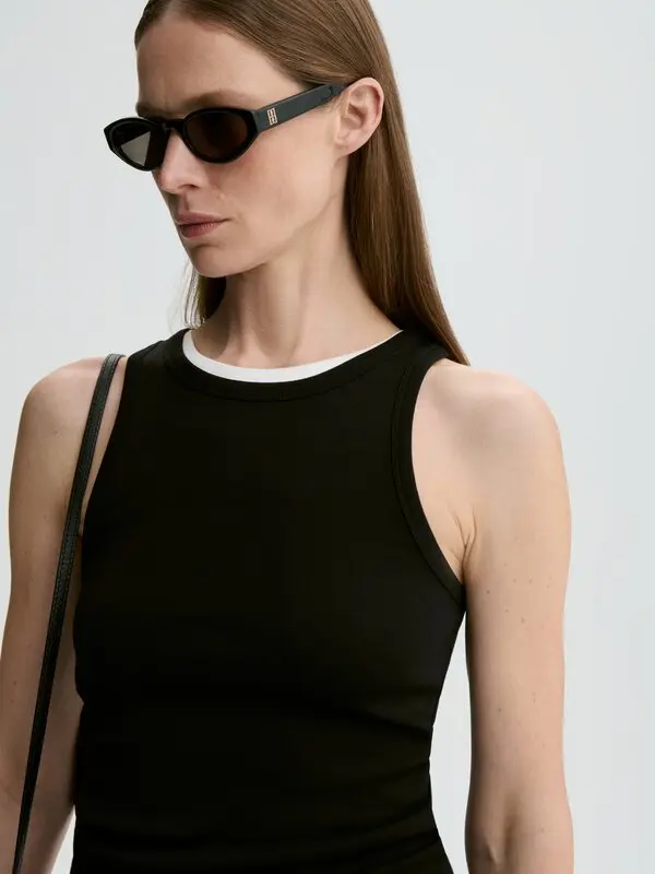 BY MALENE BIRGER Mani Organic Cotton Tank Top - Black