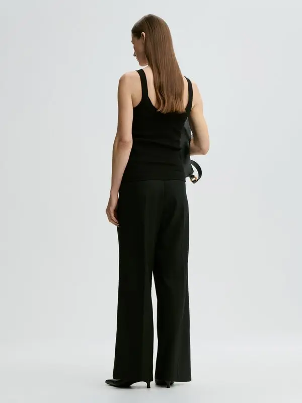 BY MALENE BIRGER Frillio Tank Top - Black