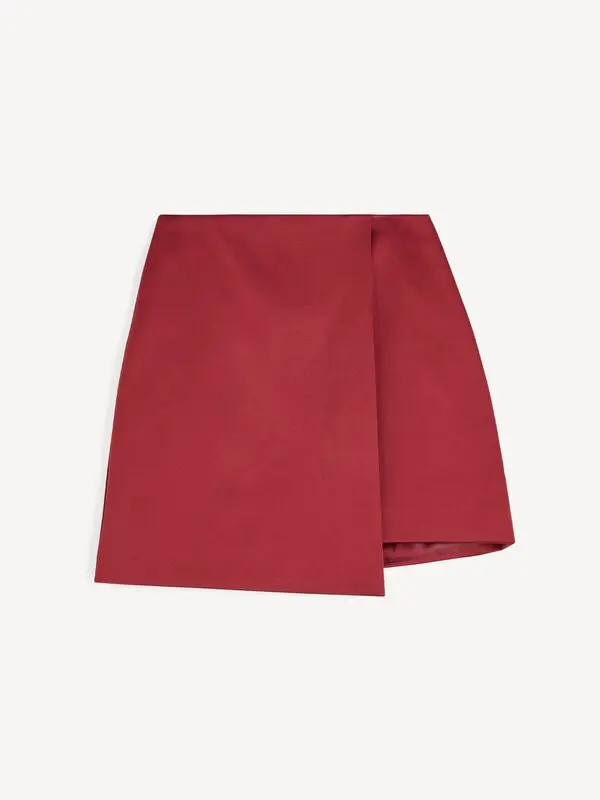 BY MALENE BIRGER Raye Mini Skirt - Cabernet