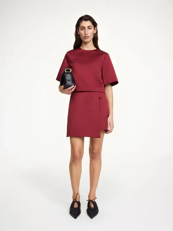 BY MALENE BIRGER Raye Mini Skirt - Cabernet