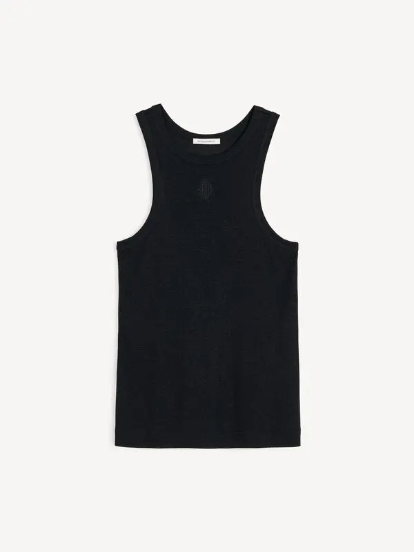BY MALENE BIRGER Lise Racerback Tank Top - Black