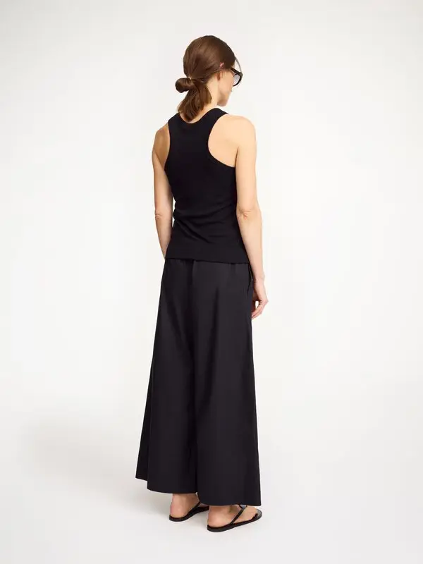 BY MALENE BIRGER Lise Racerback Tank Top - Black