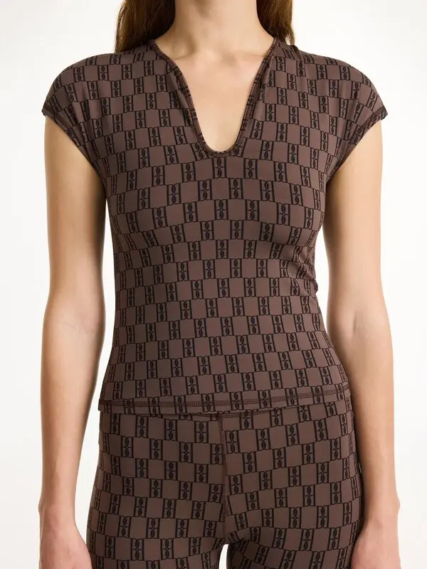 BY MALENE BIRGER Venazia Athletic Top - Dark Mahogany