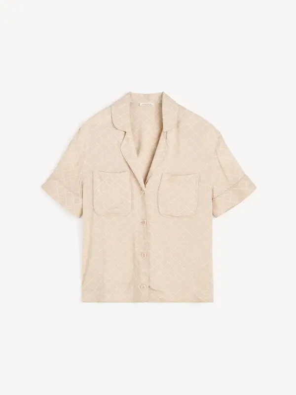 BY MALENE BIRGER Nanna Short-sleeved Shirt With Signature Flower Print - Feather
