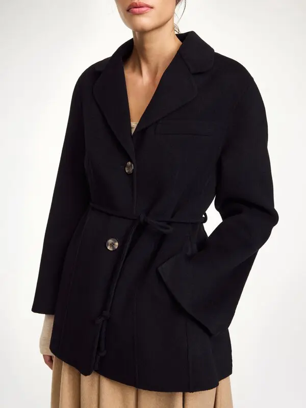 BY MALENE BIRGER Hellen Single-breasted Wool Blazer - Black