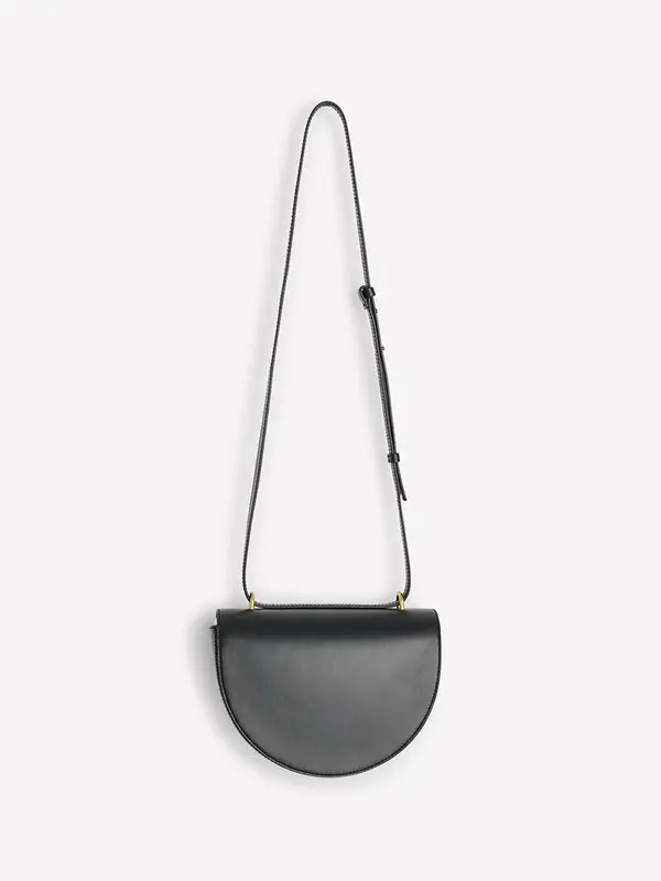 BY MALENE BIRGER Cebella Leather Shoulder Bag - Black