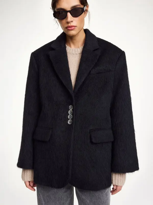 BY MALENE BIRGER Biena Single-breasted Blazer - Black