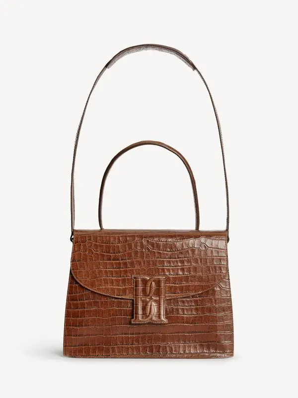 BY MALENE BIRGER Ronlas Leather Shoulder Bag - Bison