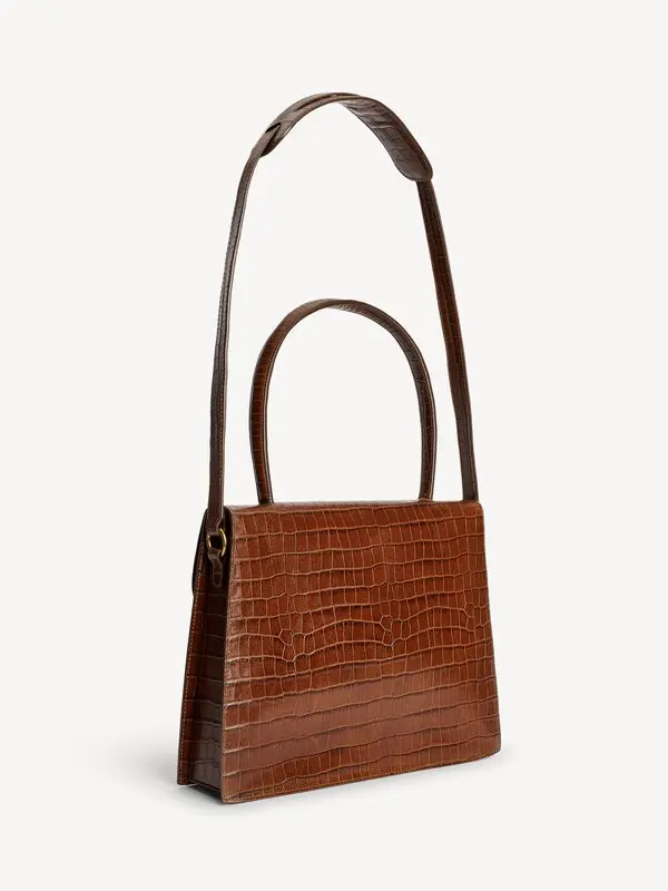 BY MALENE BIRGER Ronlas Leather Shoulder Bag - Bison