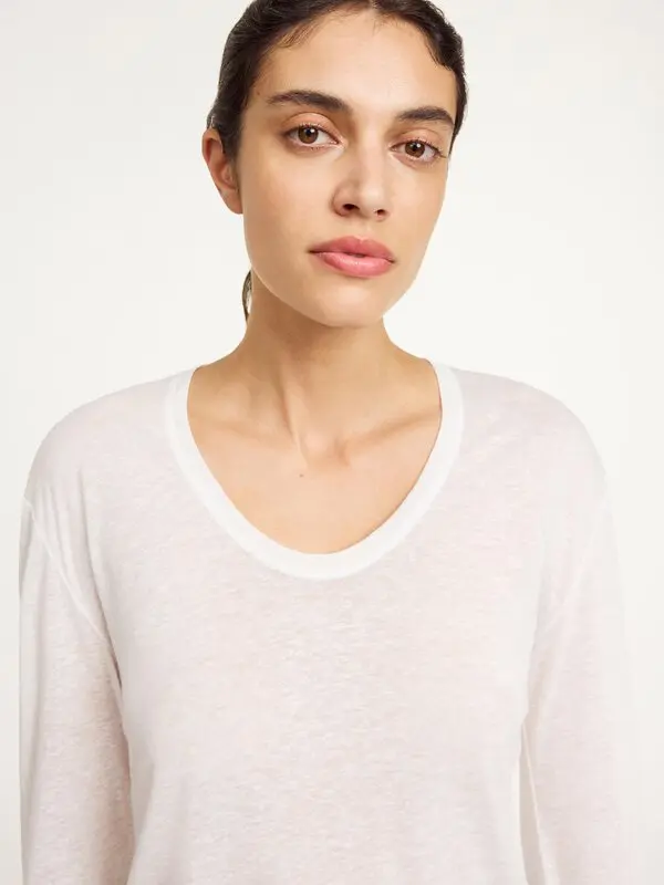 BY MALENE BIRGER Amalou Long Sleeve Top - Soft White