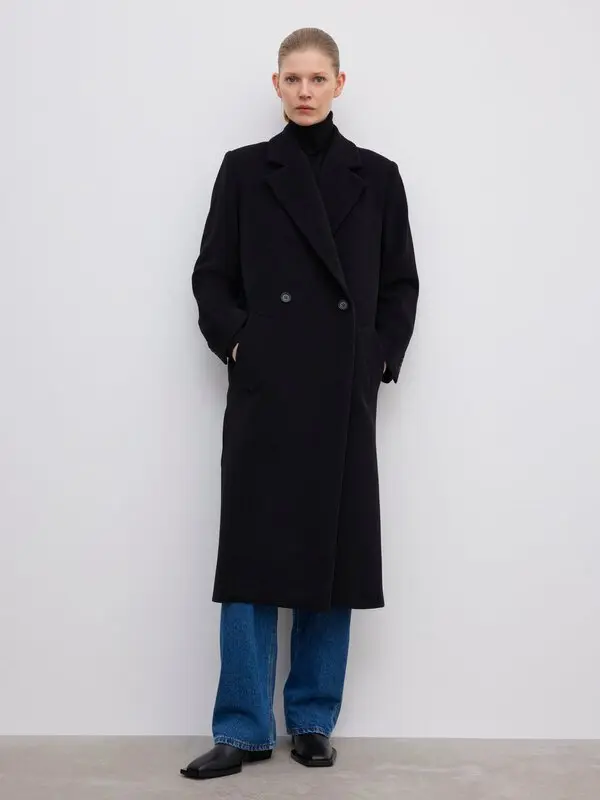 HOUSE OF DAGMAR Double-breasted Wool Coat