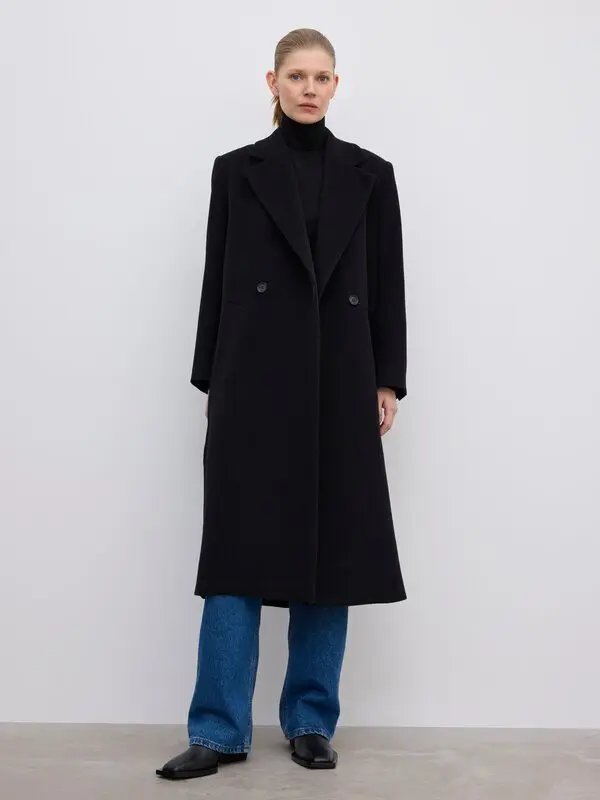 HOUSE OF DAGMAR Double-breasted Wool Coat