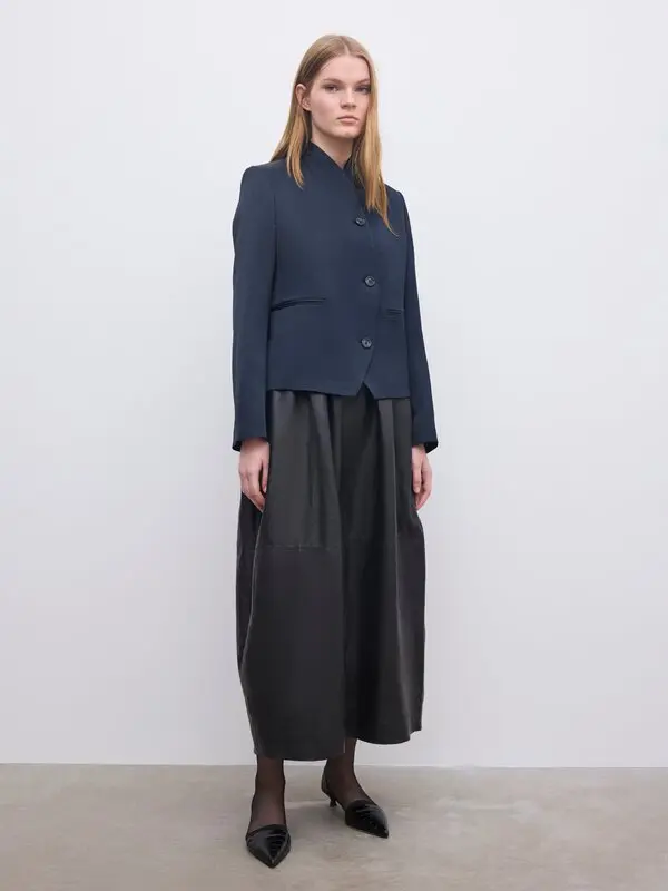HOUSE OF DAGMAR Short Curved Jacket Duchesse