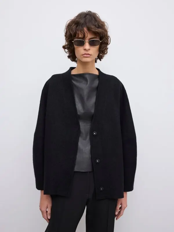 HOUSE OF DAGMAR Long Wool Cardigan