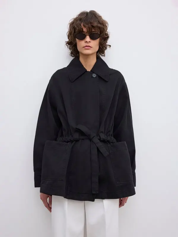 HOUSE OF DAGMAR Field Jacket - Washed Black