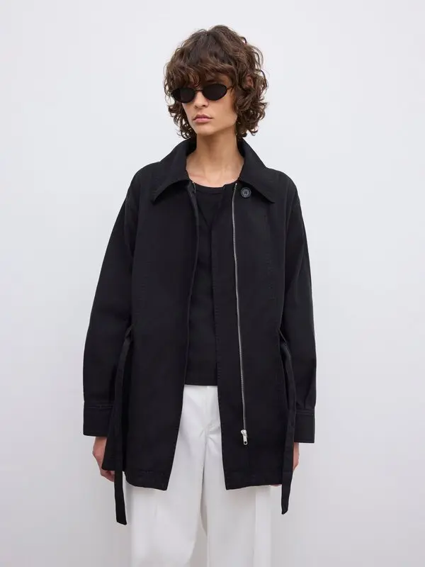 HOUSE OF DAGMAR Field Jacket - Washed Black
