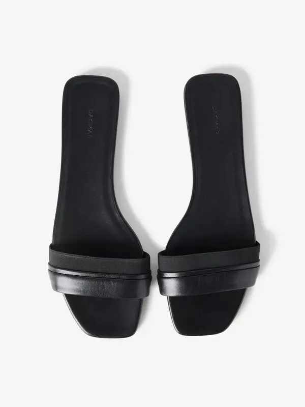 HOUSE OF DAGMAR Nappa Leather Flat Sandals