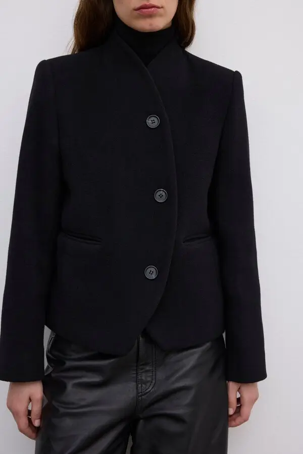 HOUSE OF DAGMAR Wool Tailored Short Jacket