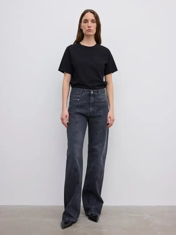 HOUSE OF DAGMAR Loose Fit Wide Leg Jeans