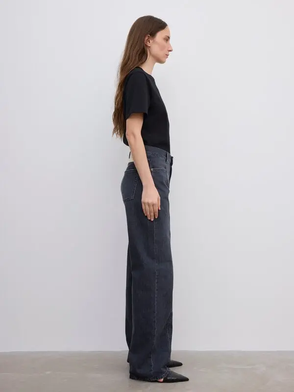 HOUSE OF DAGMAR Loose Fit Wide Leg Jeans