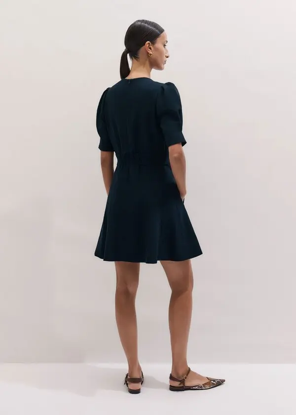 ME+EM Panelled Fit And Flare Short Dress