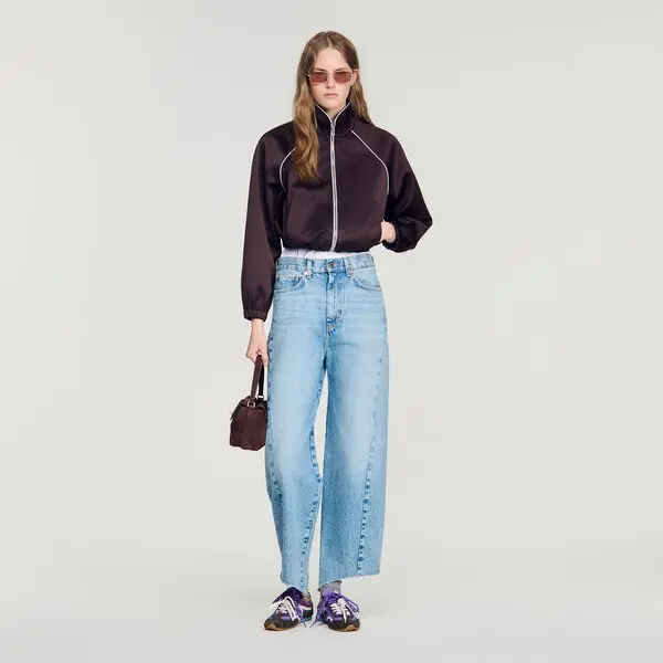 Sandro Le Mini Grand Bazaar Suede Bag