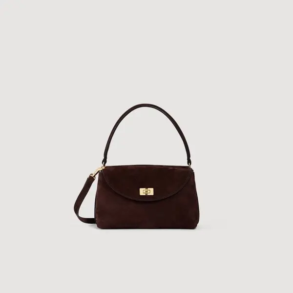 Sandro Le Mini Grand Bazaar Suede Bag
