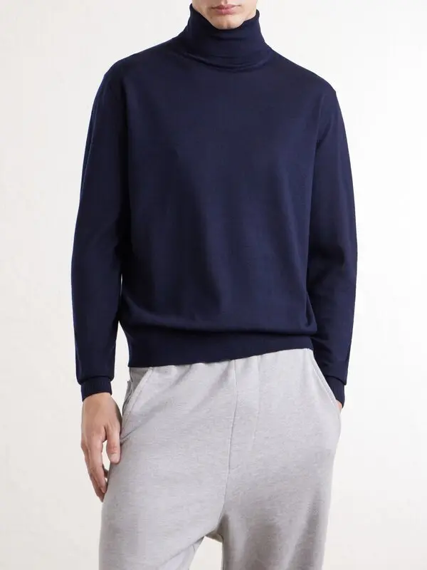 Dries Van Noten Merino Wool Turtleneck Sweater