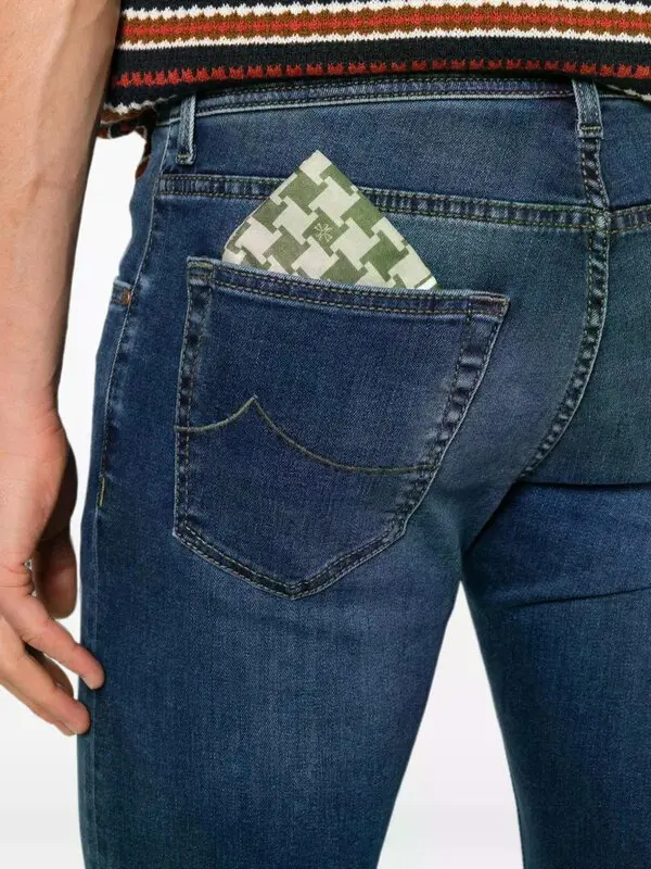 Jacob Cohen Nick Jeans With Logo Patch