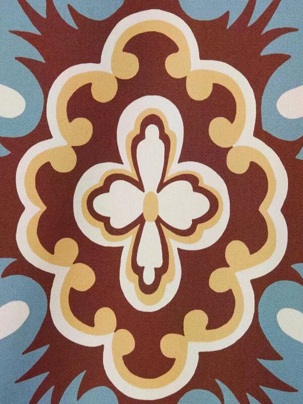 La DoubleJ Palazzo Placée Chocolate In Flat Cotton Stretch Gingerbread Dress