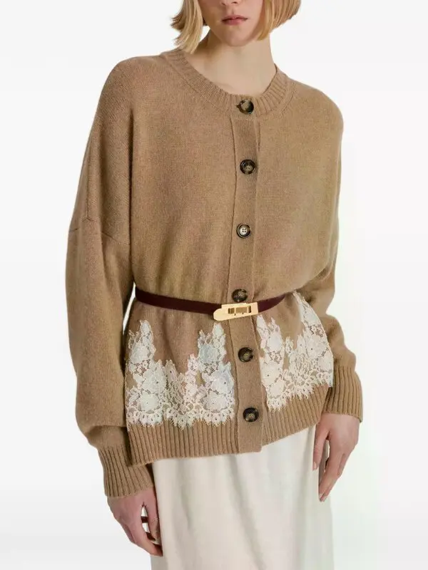 Alberta Ferretti Lace Cardigan