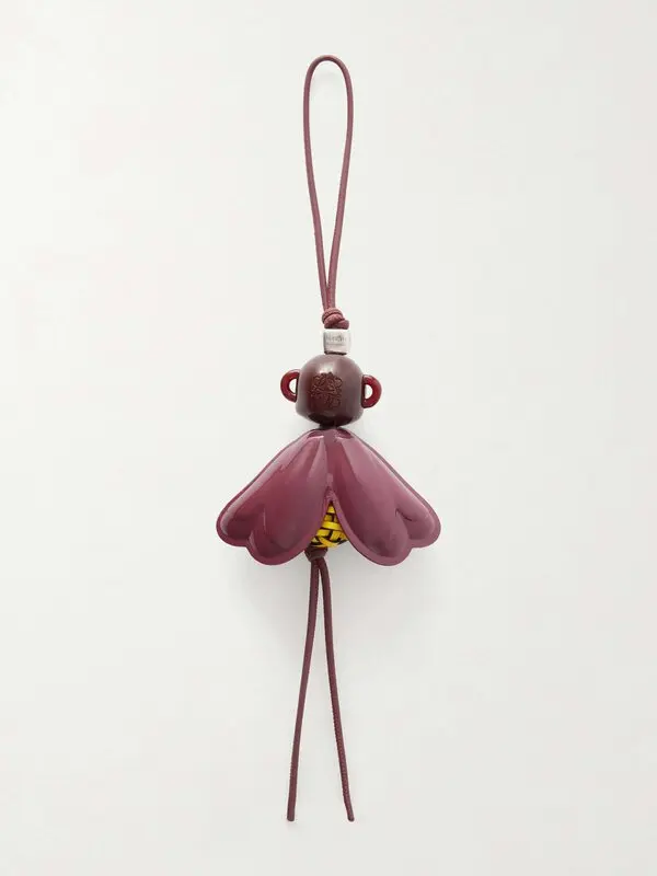 Loewe Bloombee Leather Bag Charm